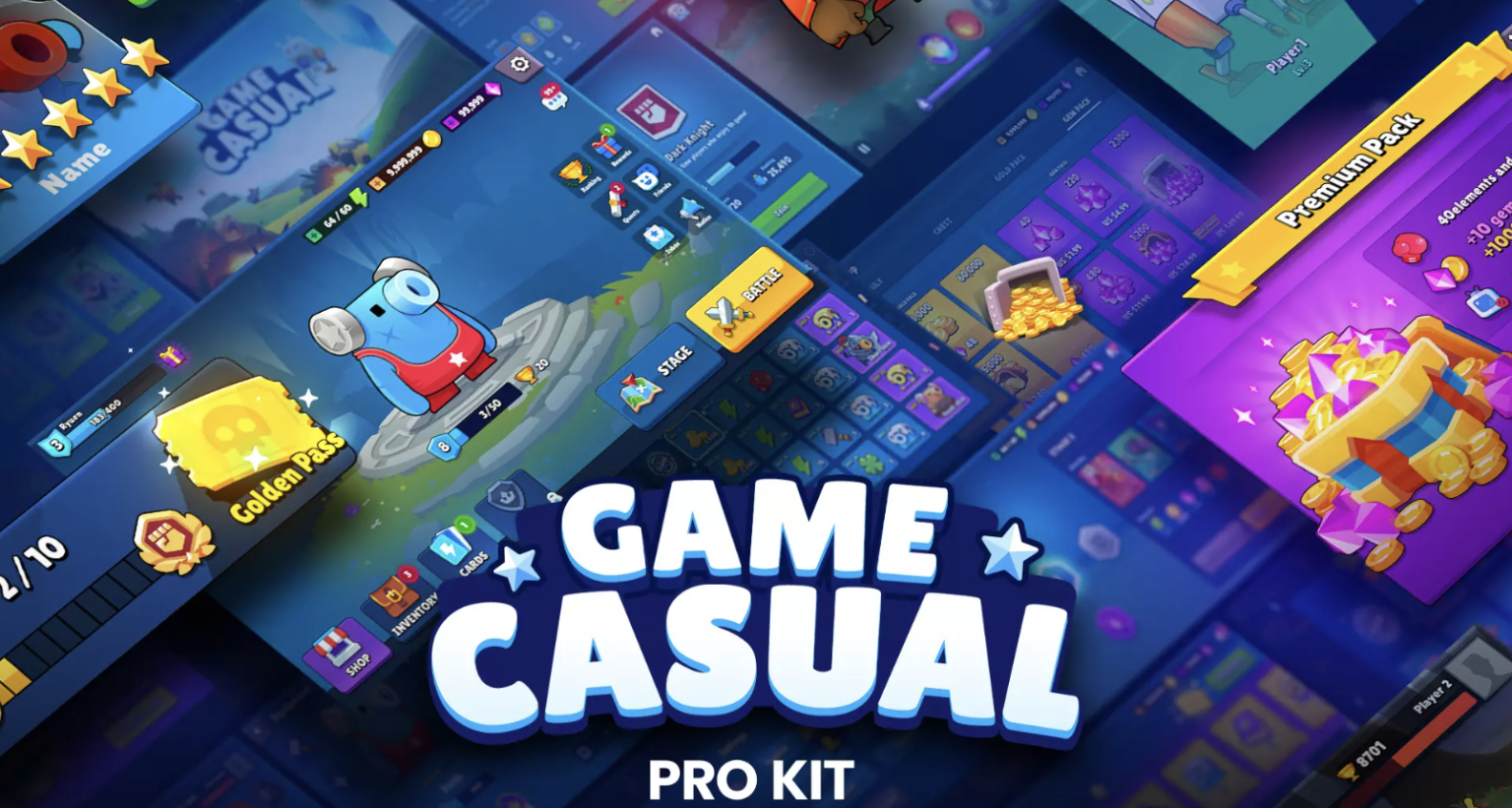 GUI PRO Kit – Casual Gameを買った【Unityアセット】｜一気に今のゲームっぽくなるUIアセット | katonobo